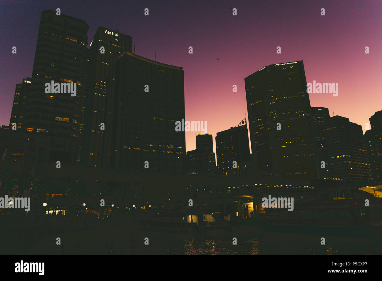 SYDNEY, AUSTRALIA - December 30th, 2014: detail of Circular Quay ...