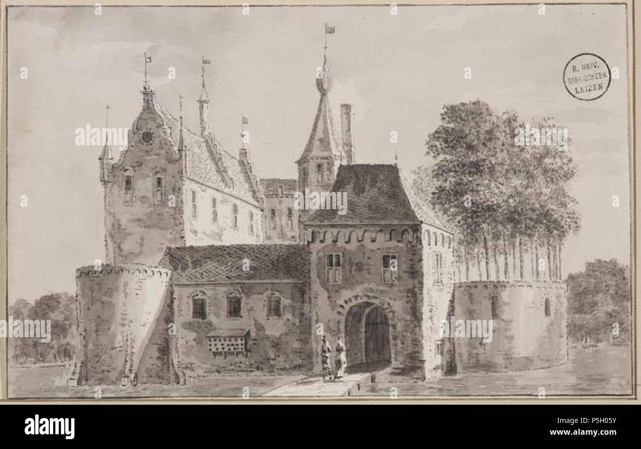 N/A. Nederlands: Kasteel Strijen: 't Huis Strijen tekening This is an ...