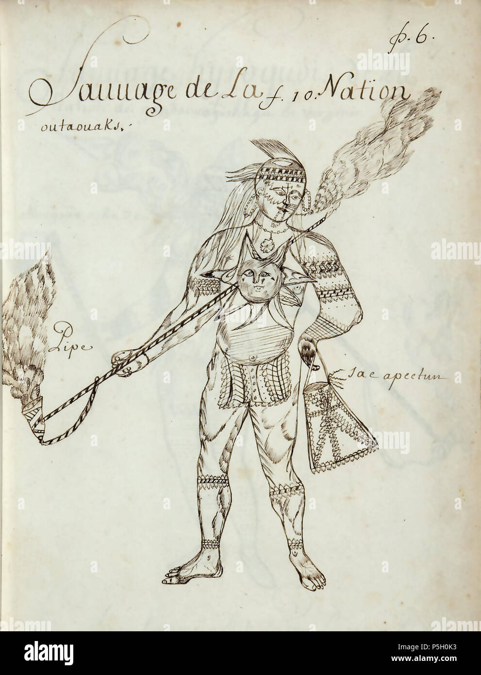 N/A. Français : Codex canadensis Sauvage de Nation / outaouaks. Pipe ...