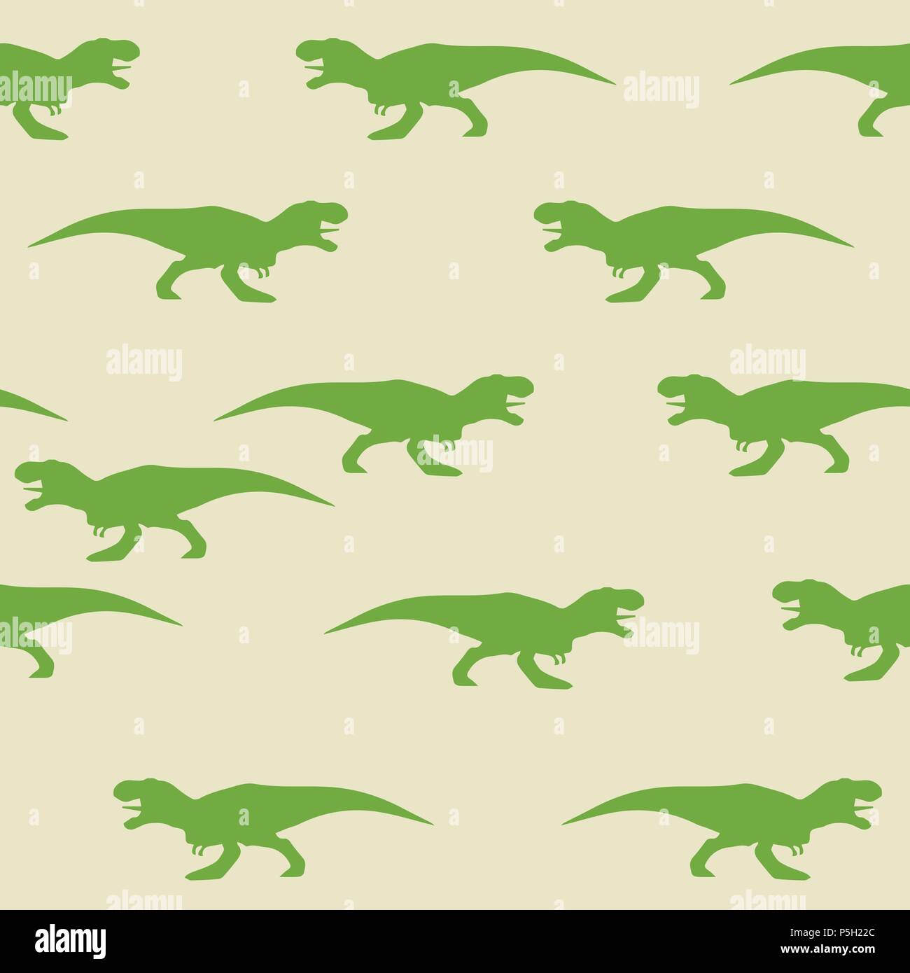 Dinosaur tyrannosaurus silhouette pattern seamless. Vector illustration ...