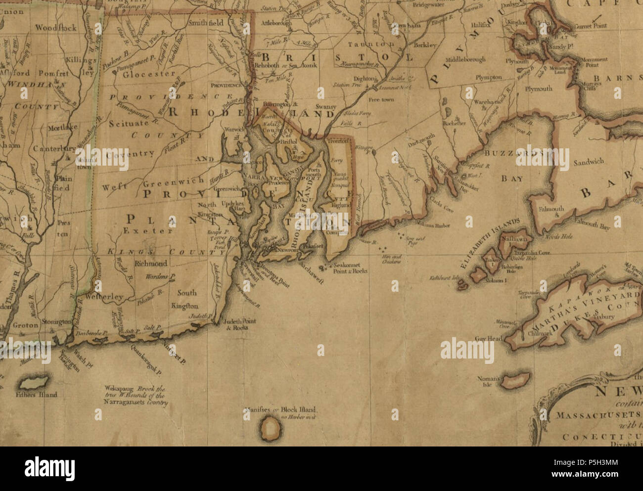 1755 colonial america map hi-res stock photography and images - Alamy