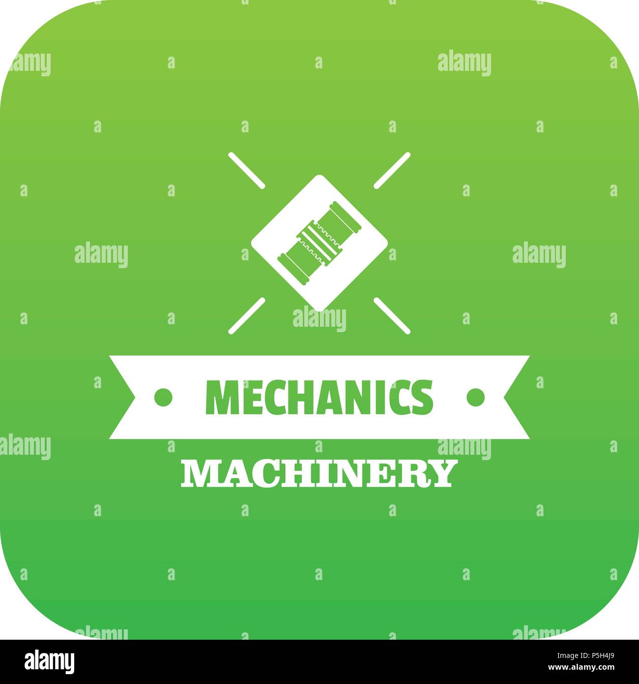 Work machinery icon green vector Stock Vector Image & Art - Alamy