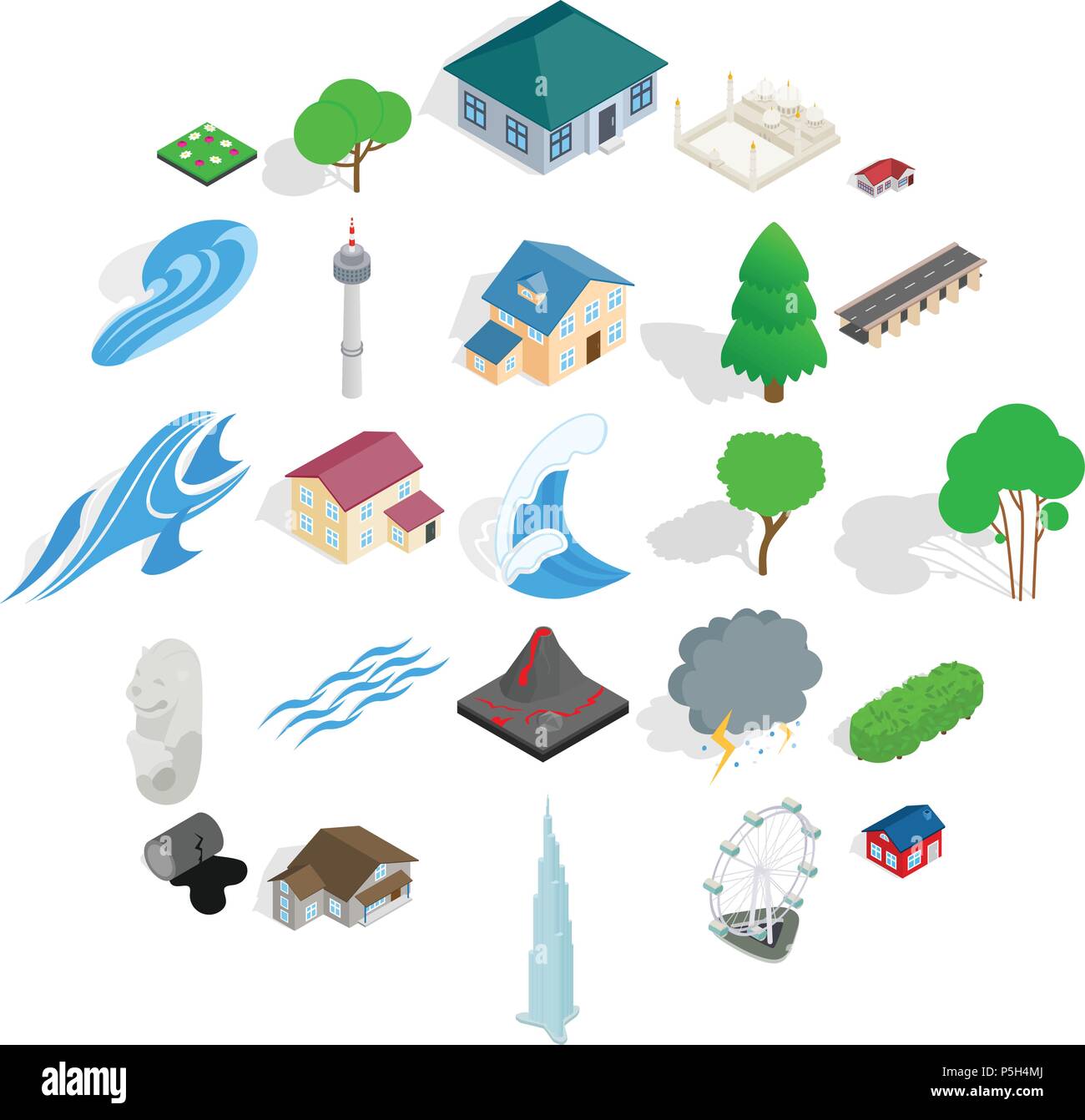 Unit icons set, cartoon style Stock Vector Image & Art - Alamy