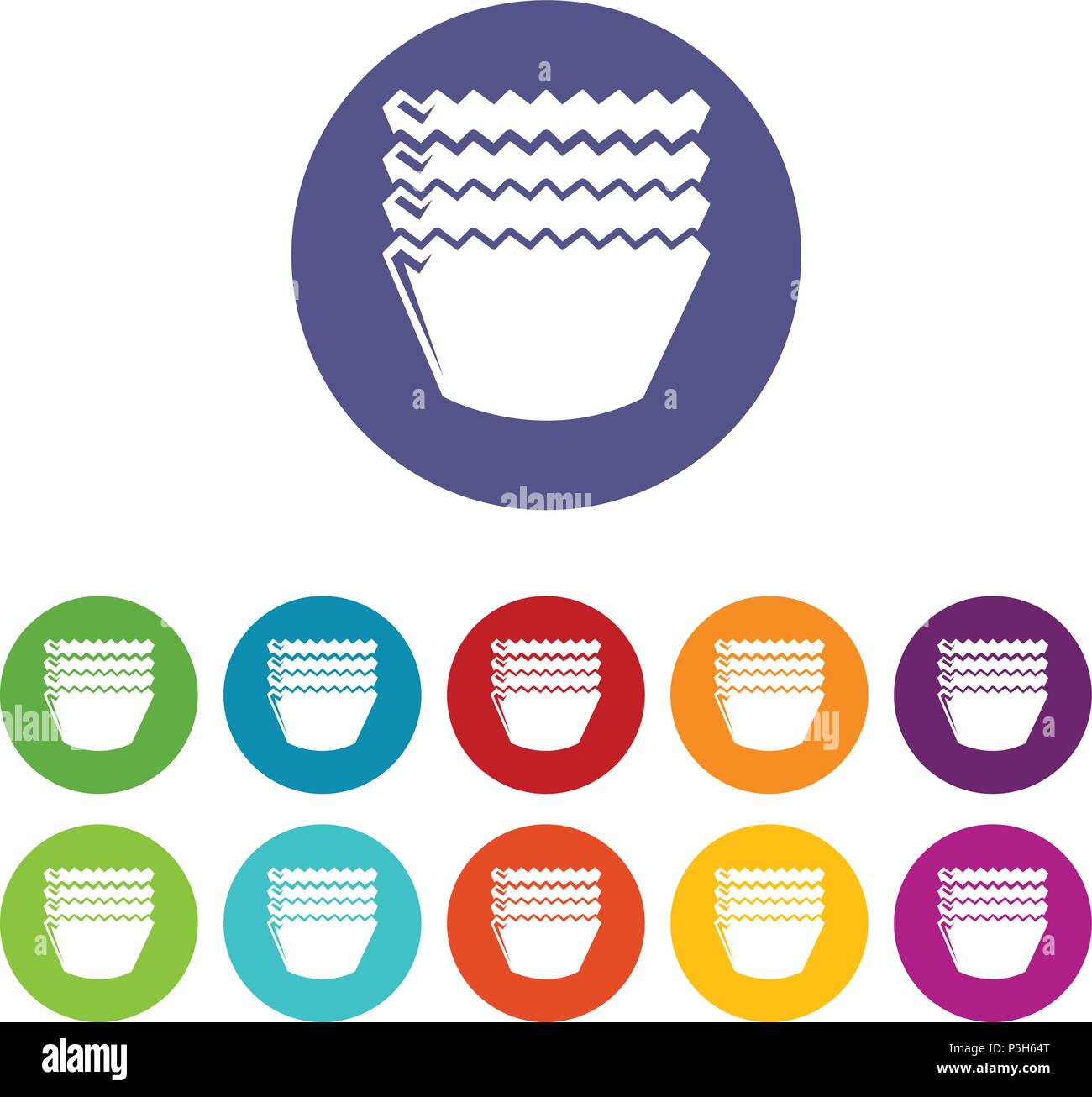 Baking molds icons set vector color Stock Vector Image & Art - Alamy