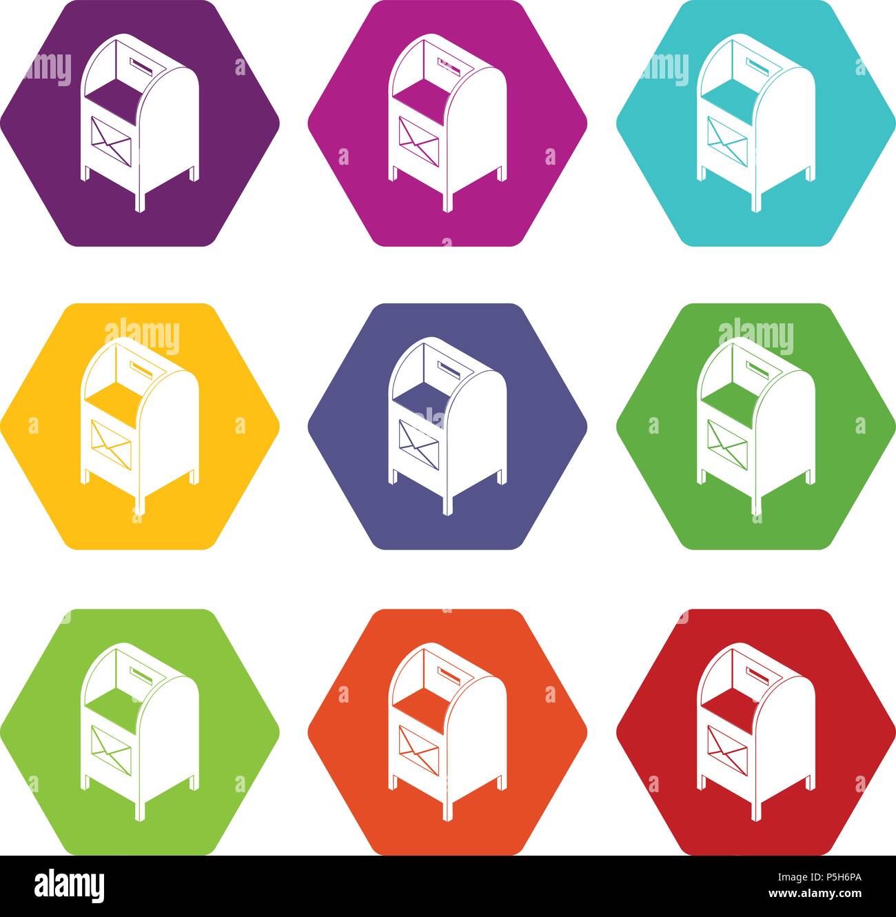 English postbox england Stock Vector Images - Alamy