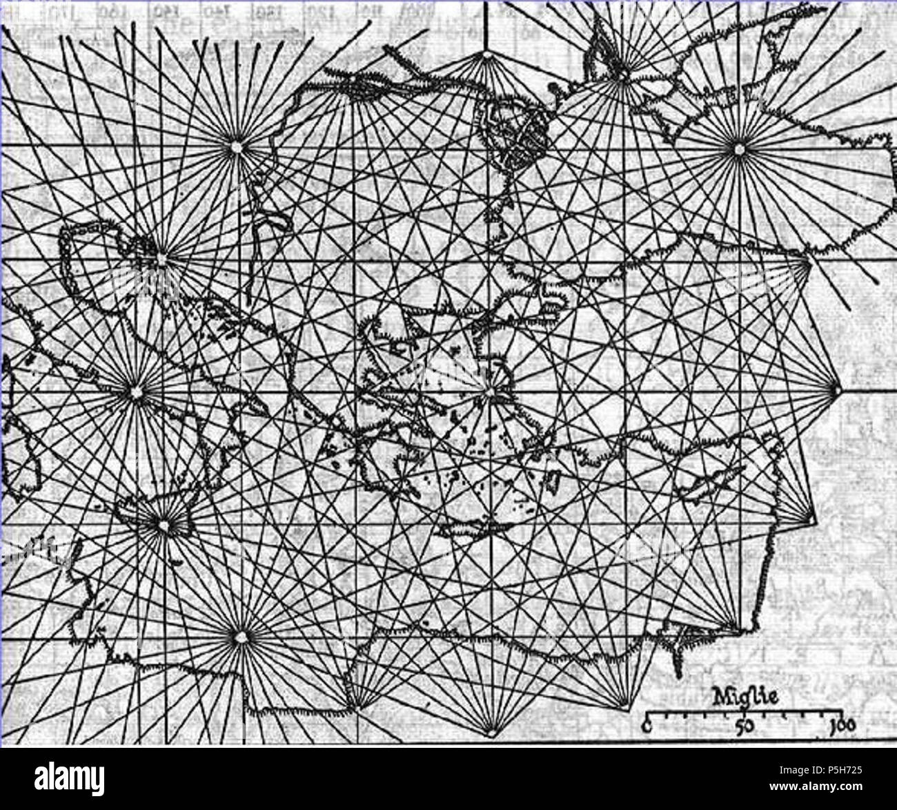 Portolan chart mediterranean hi-res stock photography and images - Alamy