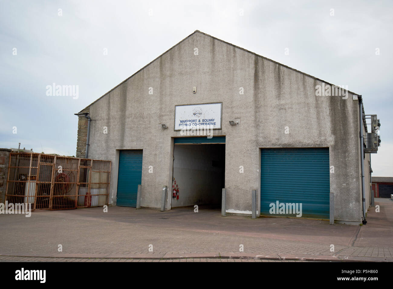 Maryport and Solway fishing co-operative building Cumbria England UK ...