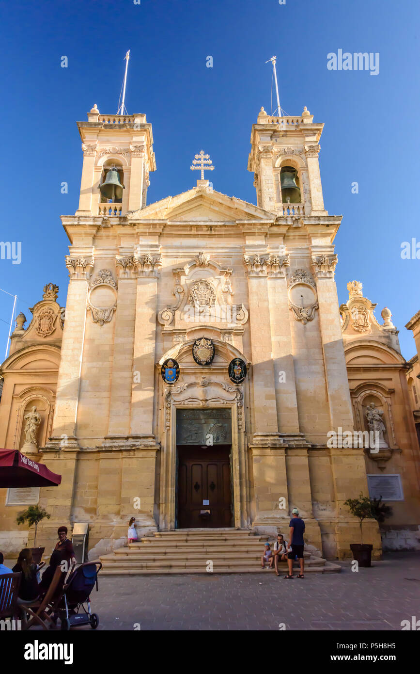 Saint George's Basilica, Victoria, Gozo, Malta Stock Photo - Alamy