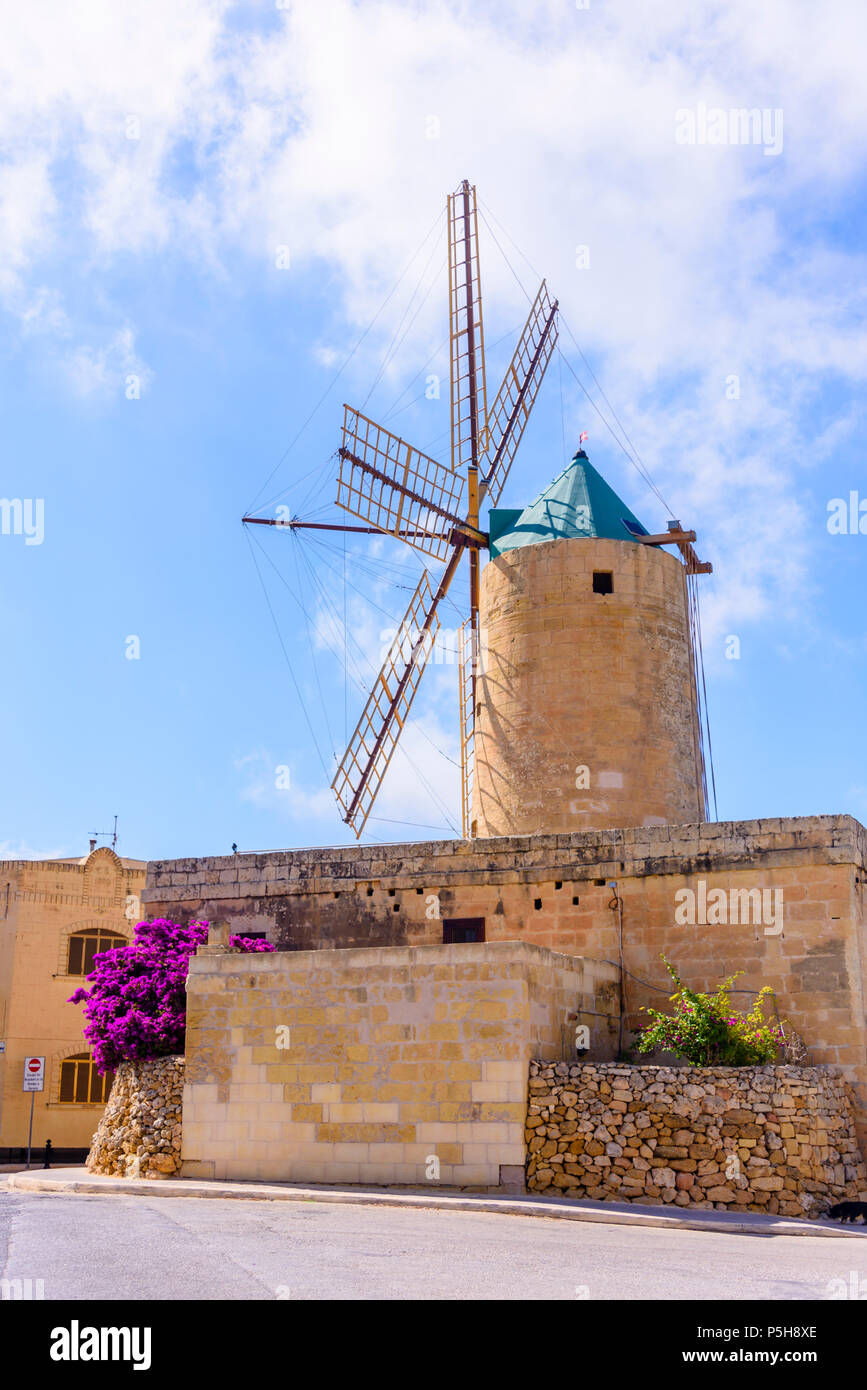 Ta' Kola windmill, Xaghra, Gozo, Malta Stock Photo - Alamy