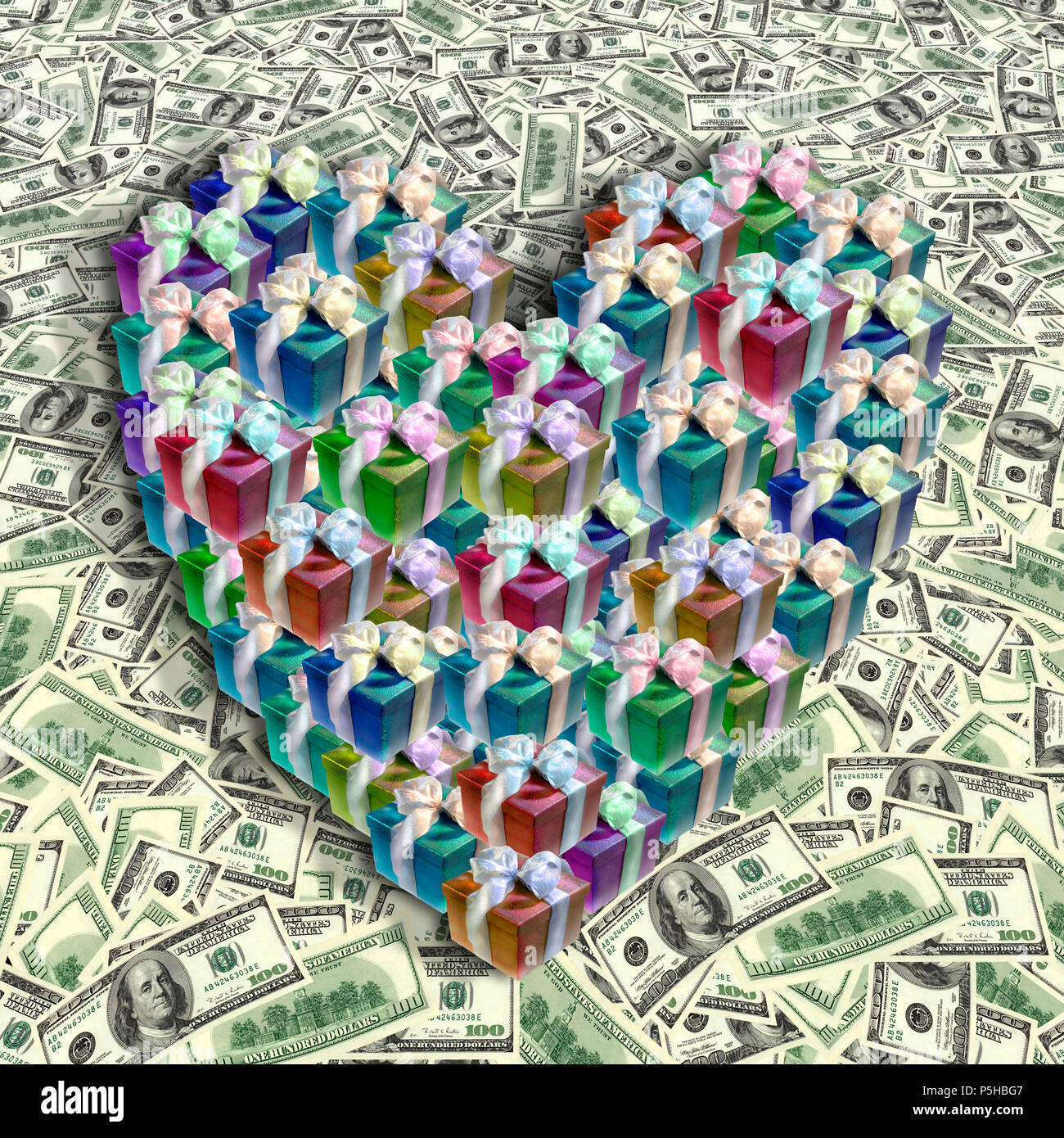 Dollar sign heart hi-res stock photography and images - Alamy