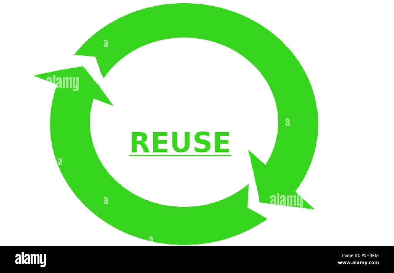 Green reuse symbol Stock Vector Image & Art - Alamy