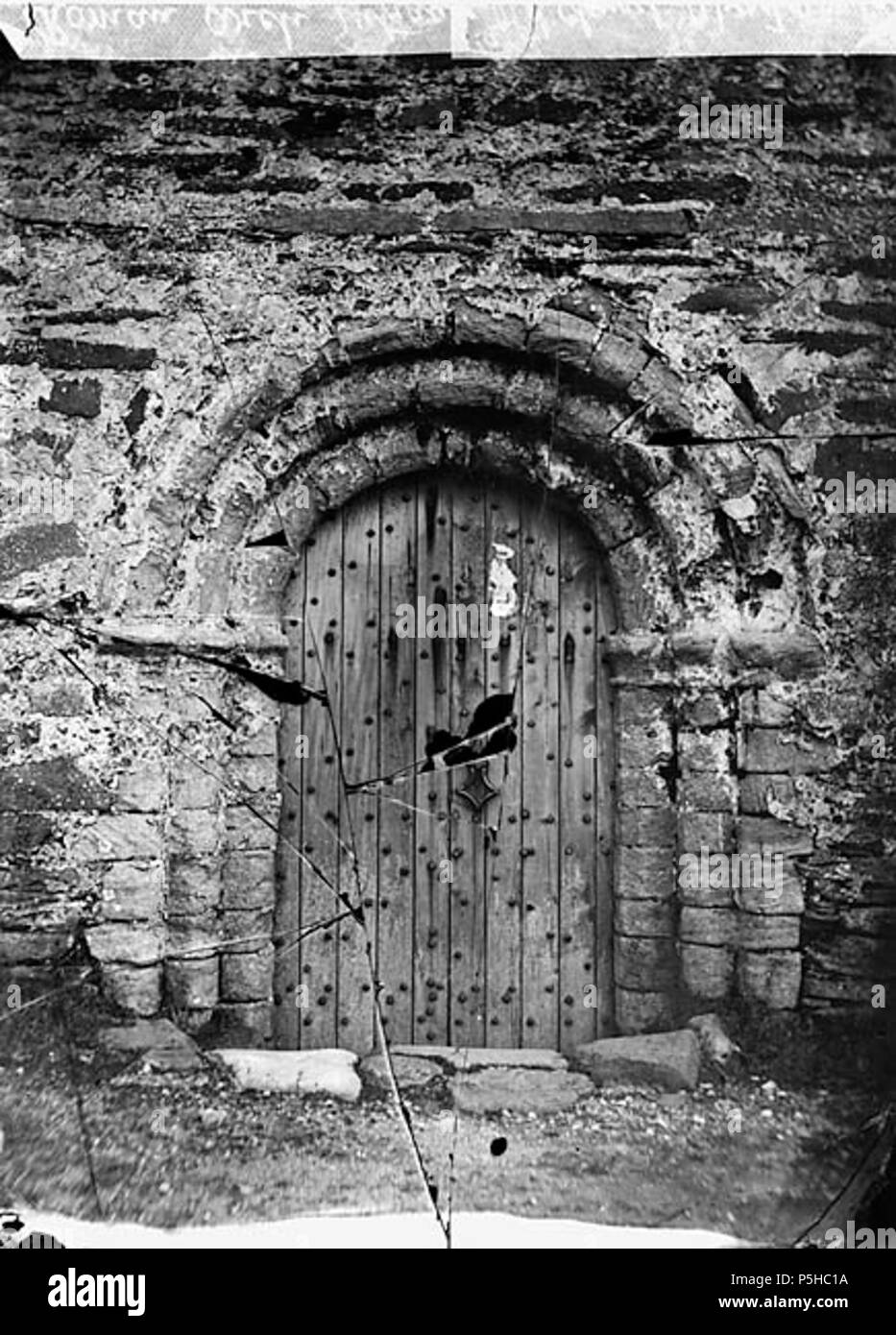 Old door in white Black and White Stock Photos & Images - Alamy