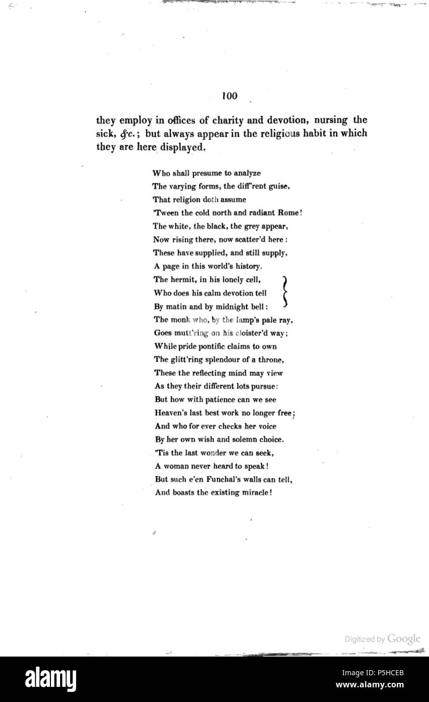 44 A History of Madeira, 1821, p. 100 Stock Photo - Alamy