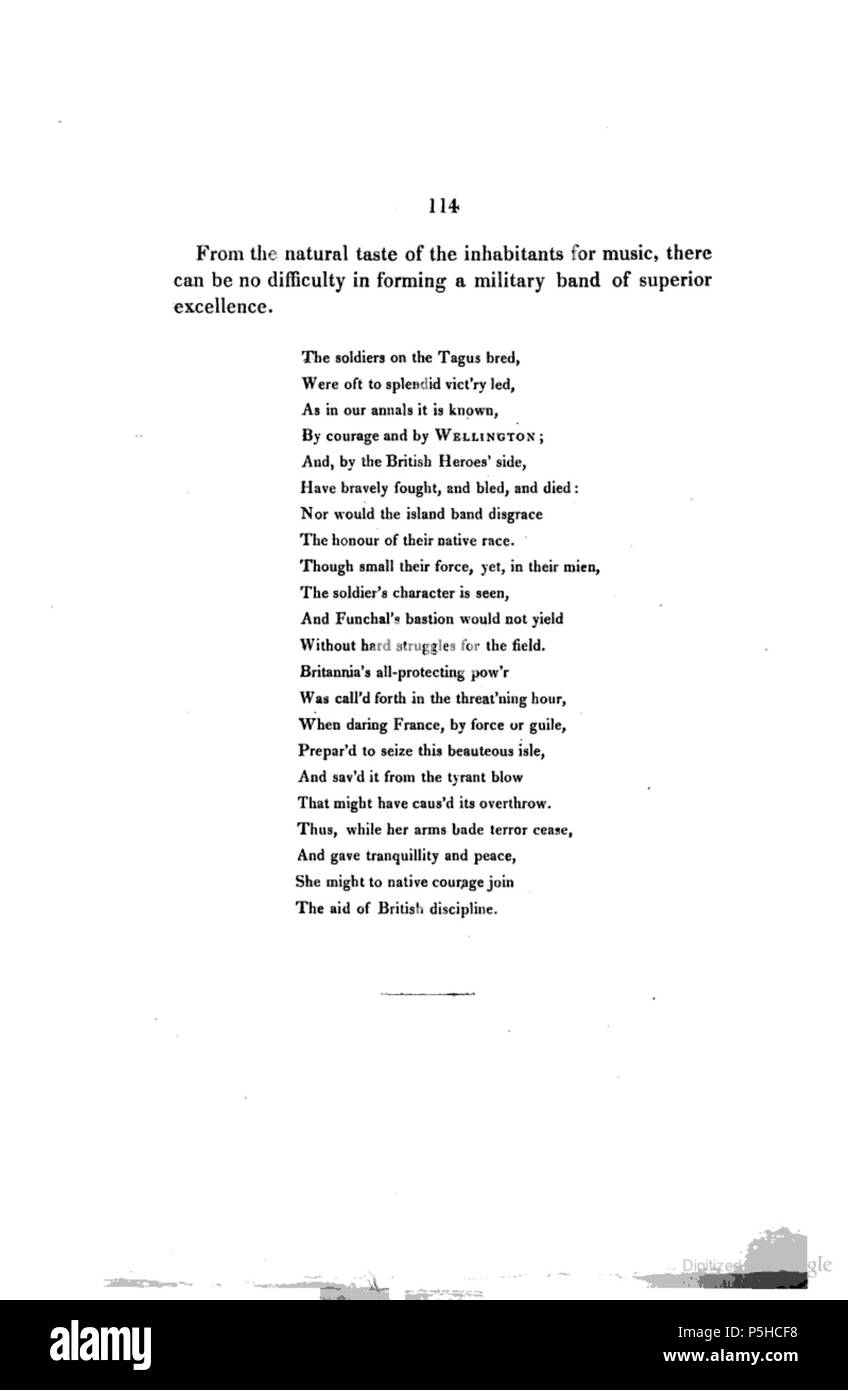 44 A History of Madeira, 1821, p. 114 Stock Photo - Alamy