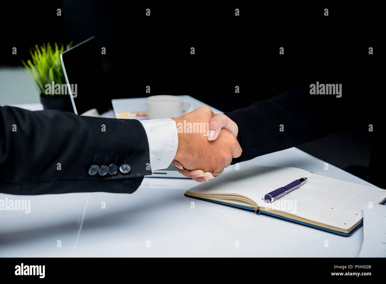 business handshake and teamwork for success and goal Stock Photo - Alamy