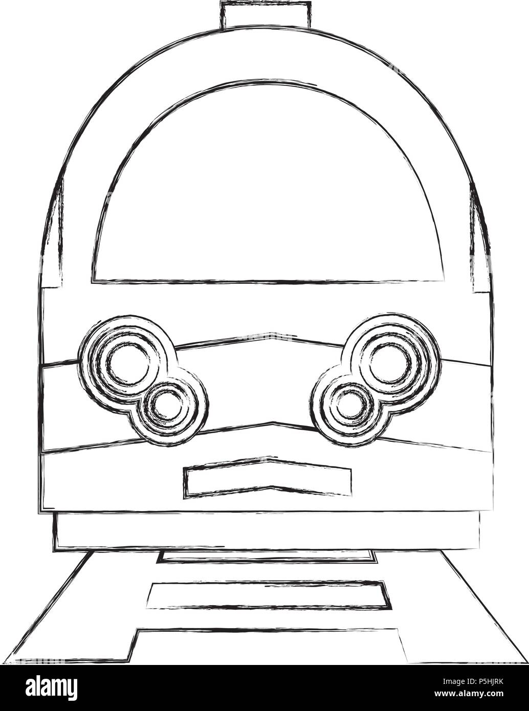 Urban railroad tracks Stock Vector Images - Alamy