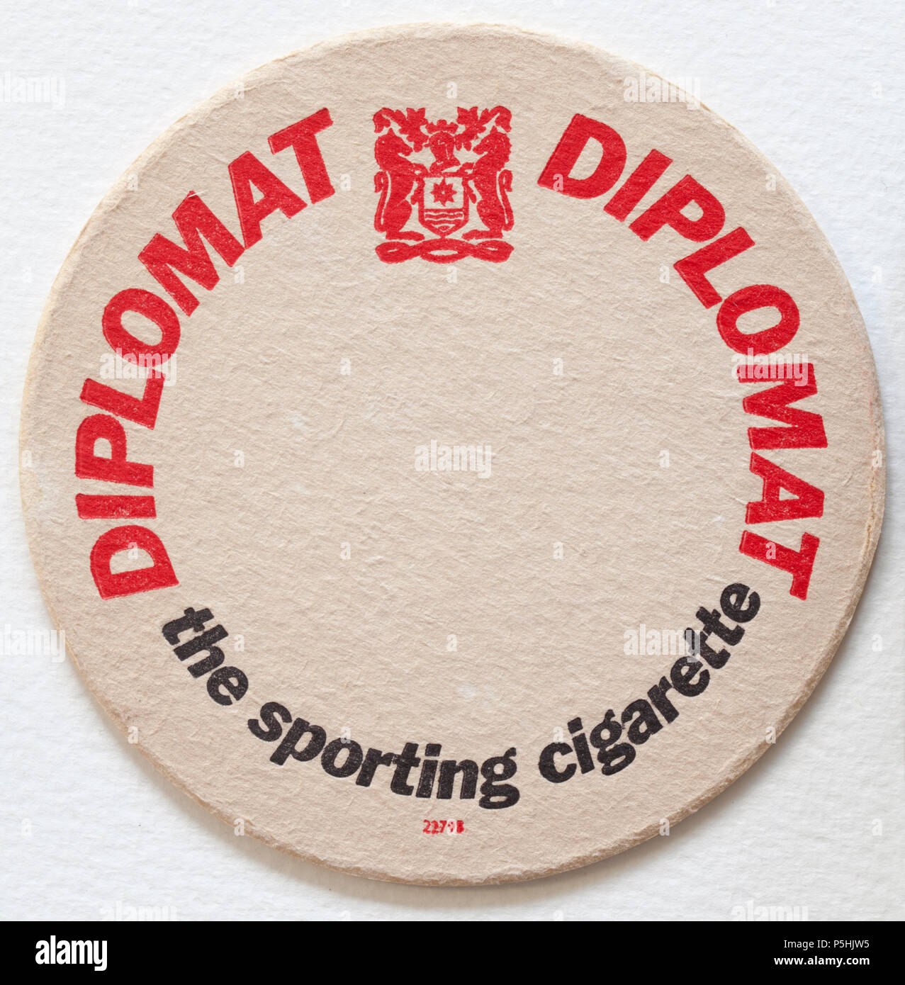 Vintage Pub Beer Mat Advertising Diplomat Cigarette Stock Photo - Alamy