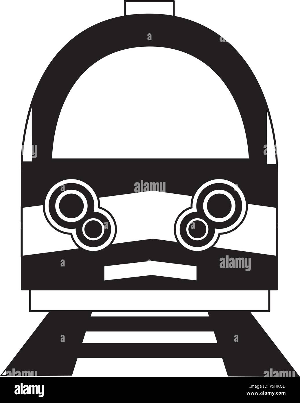 Rail on tracks Stock Vector Images - Alamy