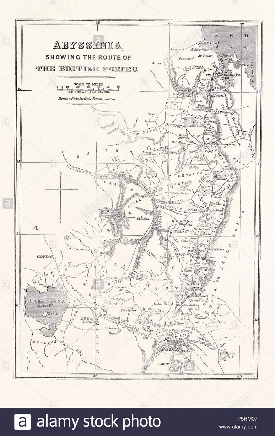 Map Of Ethiopia Abyssinia Stock Photos & Map Of Ethiopia Abyssinia ...