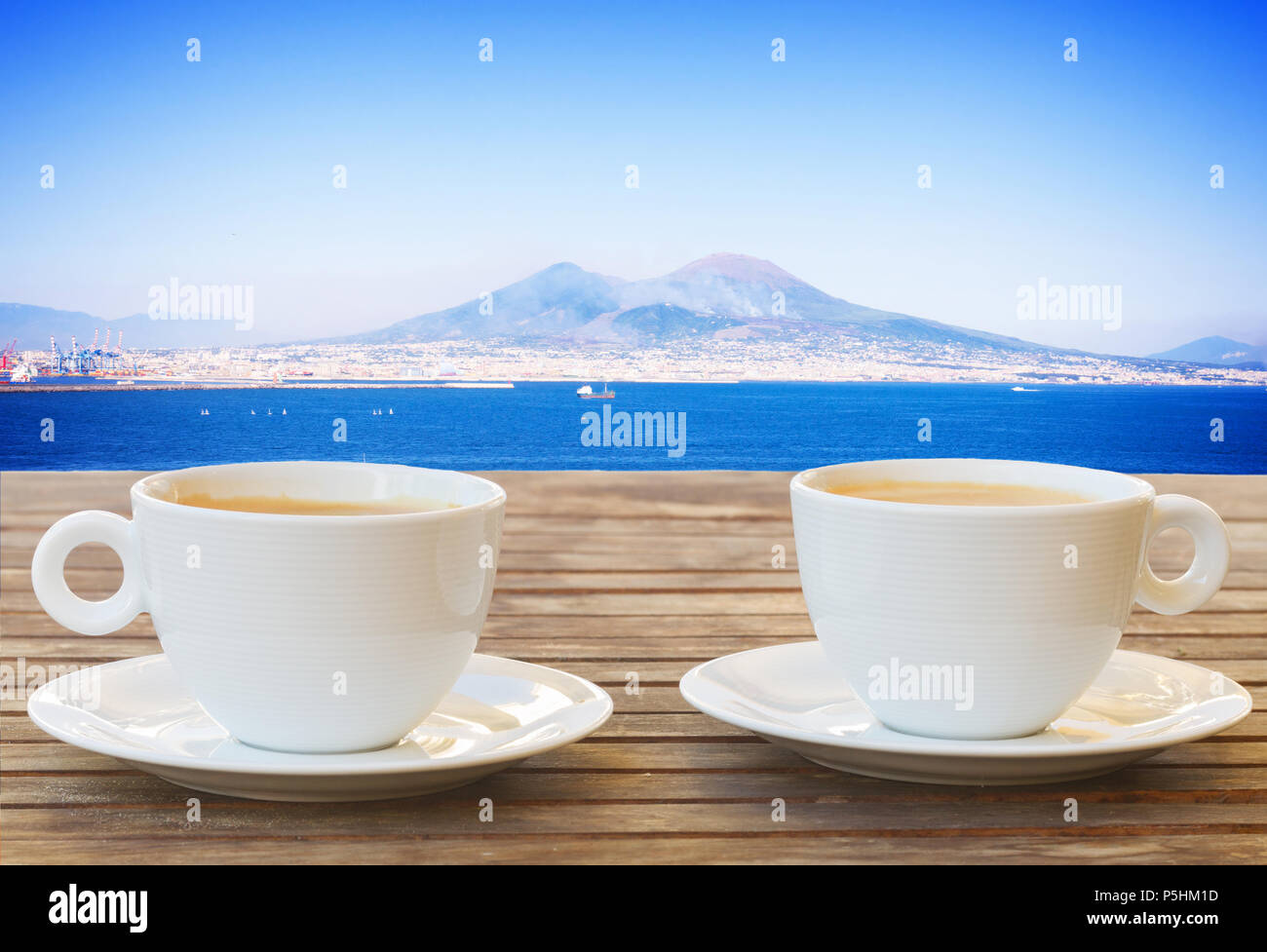 coffee for two in Naples Stock Photo - Alamy