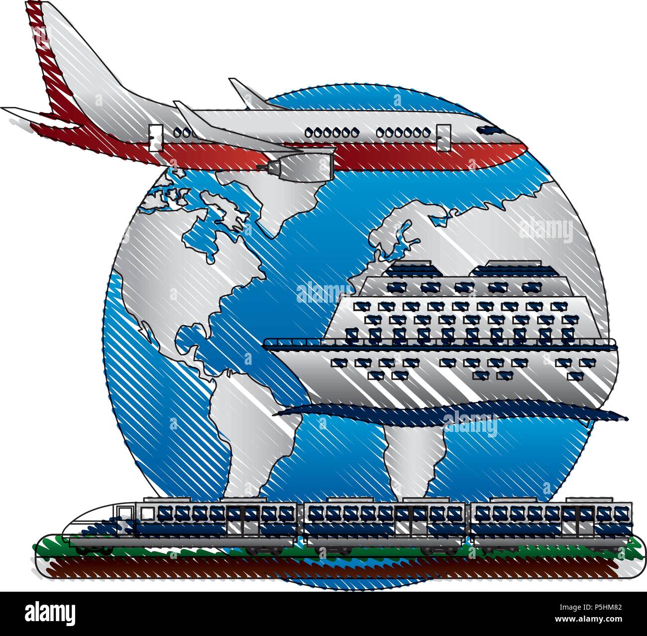 Train charter Stock Vector Images - Alamy