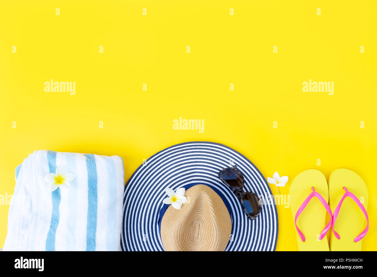 Summer flat lay scenery Stock Photo - Alamy