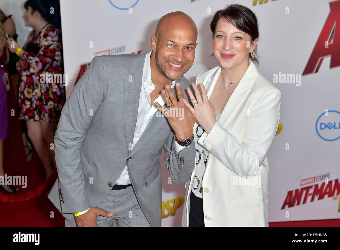 Celebrities keegan michael key and elisa key hi-res stock photography ...
