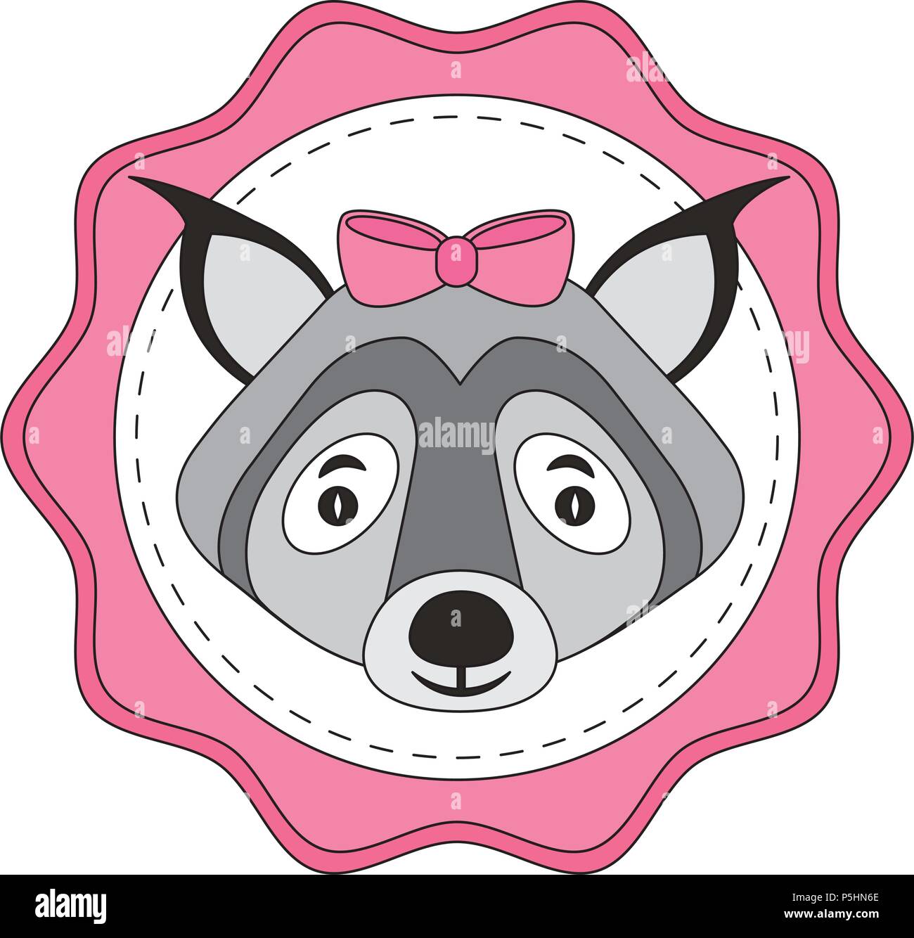 lace female wolf animal isolated icon vector illustration design Stock ...