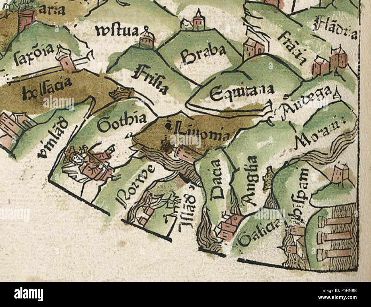 Mapa de hispania hi-res stock photography and images - Alamy