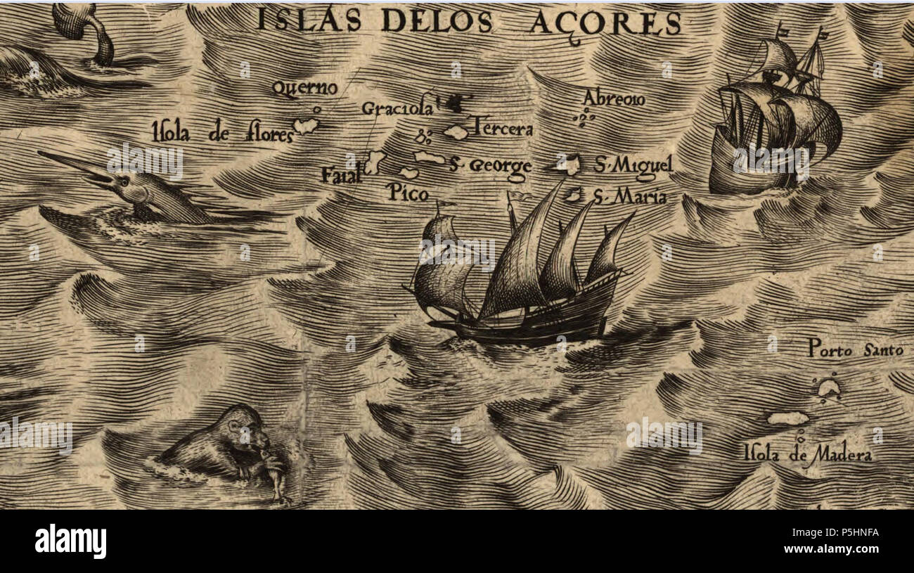 N/A. English: Detail of the map Americae 1562 (the Americas), Diego ...