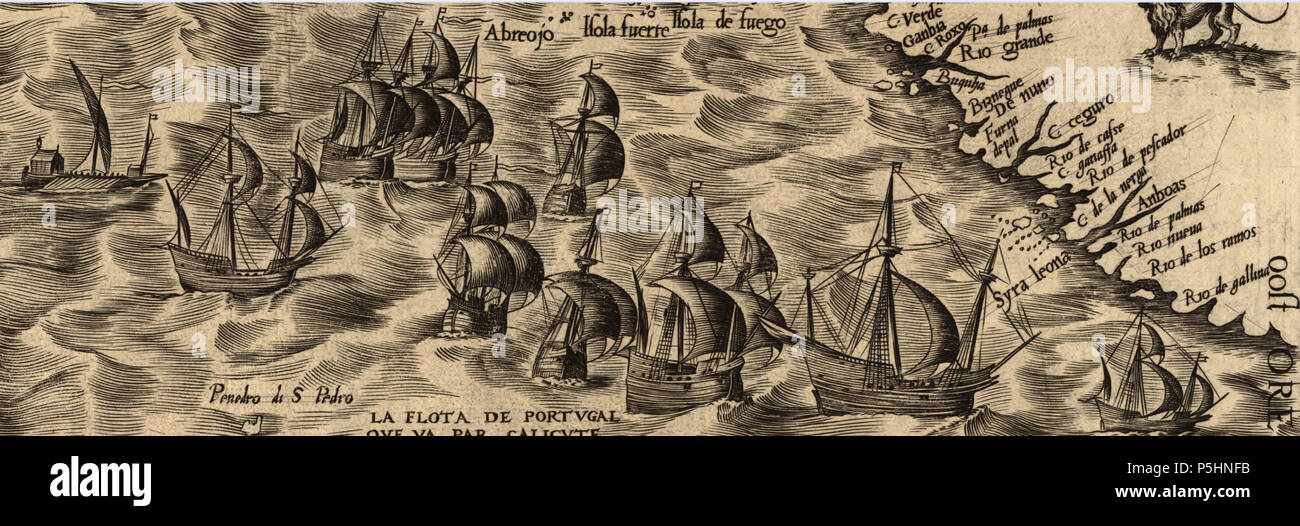 N/A. English: Detail of the map Americae 1562 (the Americas), Diego ...