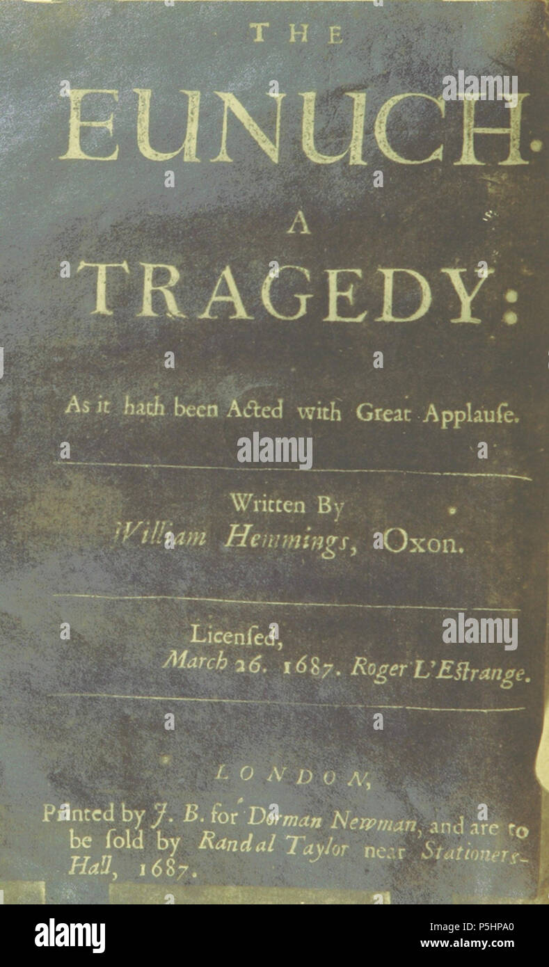 N A English Page 0008 Of The Eunuch A Tragedy [in Five Acts And In