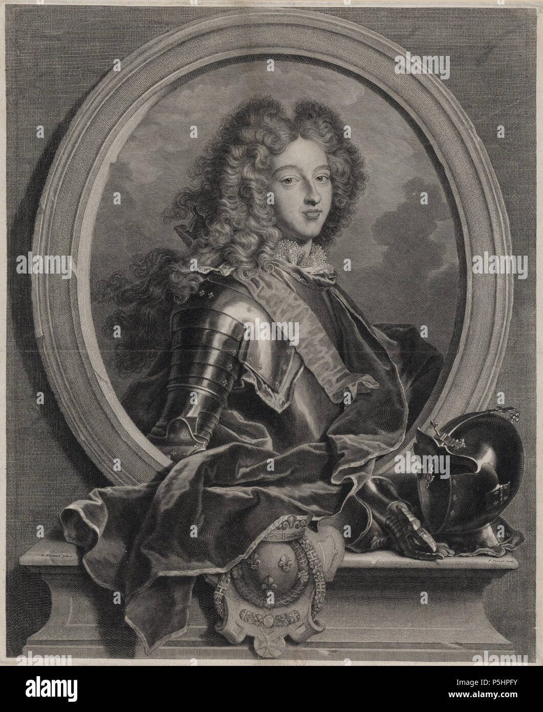 N/A. English: Engraved portrait of Louis, Duke of Burgundy (1682-1712 ...
