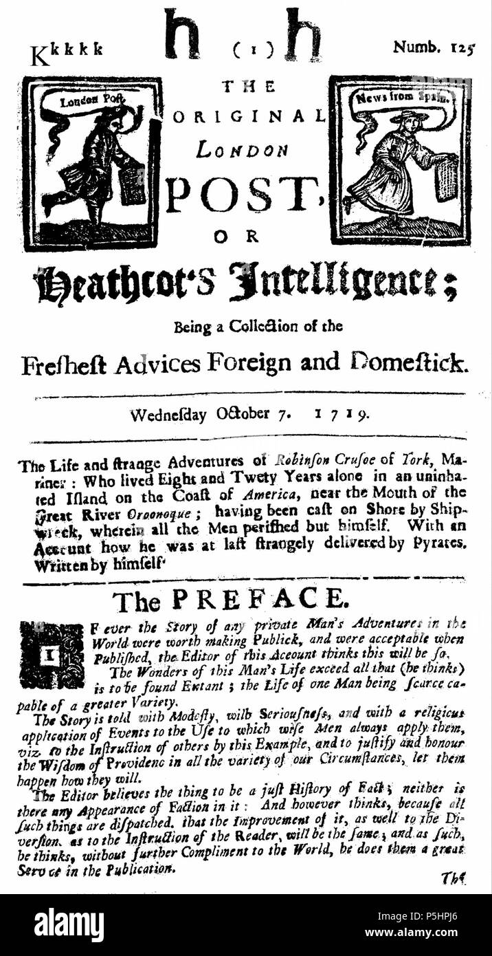 Daniel defoe robinson crusoe Cut Out Stock Images & Pictures - Alamy