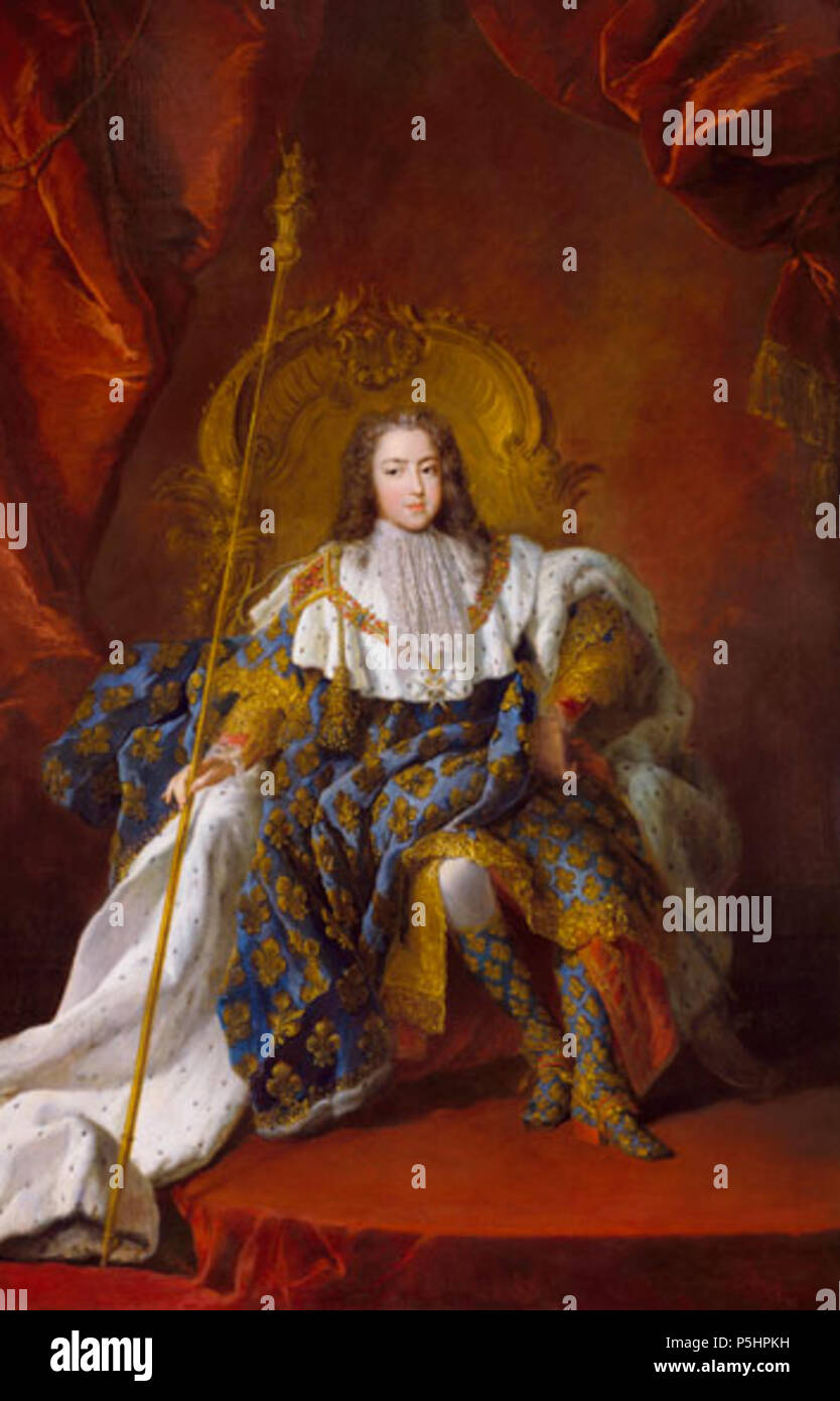 English: Portrait of Louis XV of France Français : Louis XV de France ...