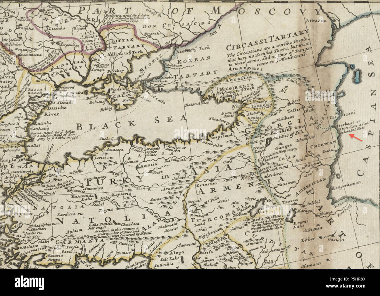 Old turkish map hi-res stock photography and images - Alamy