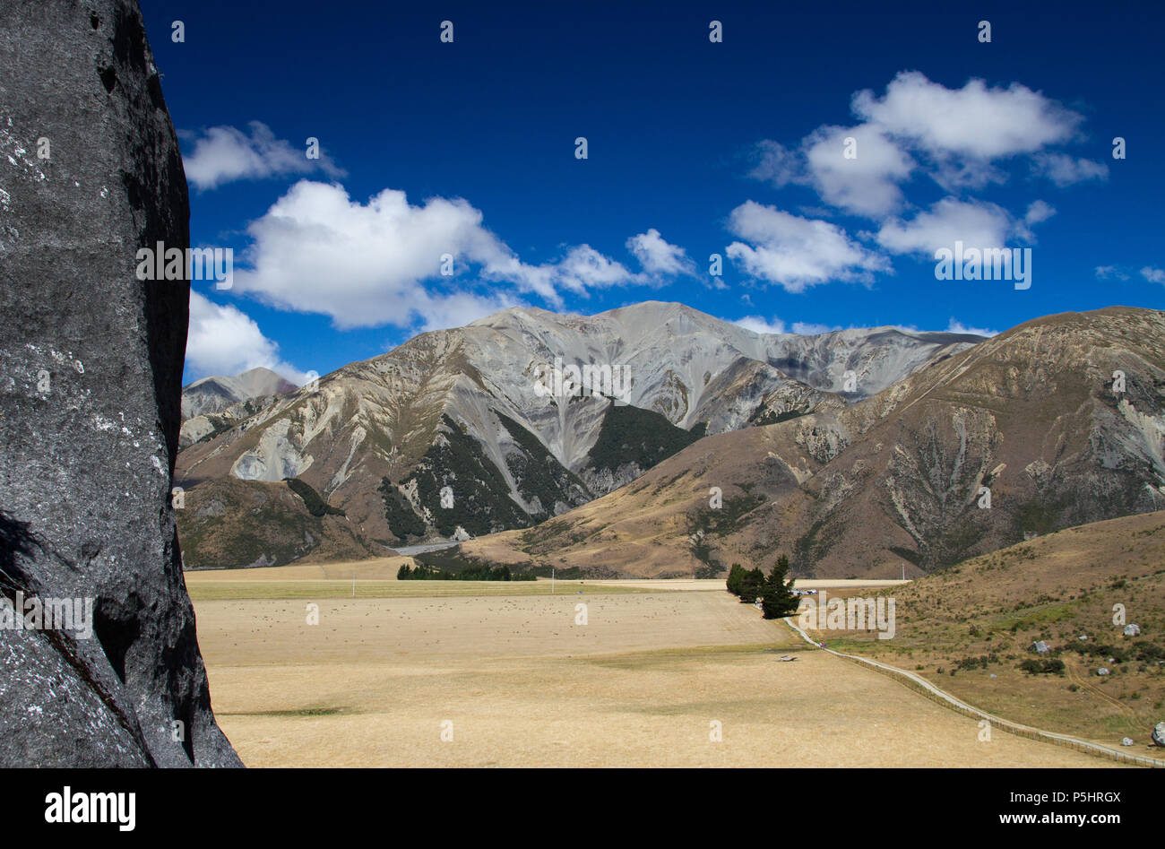 Castle Rock, South Island, NZ Stock Photo - Alamy