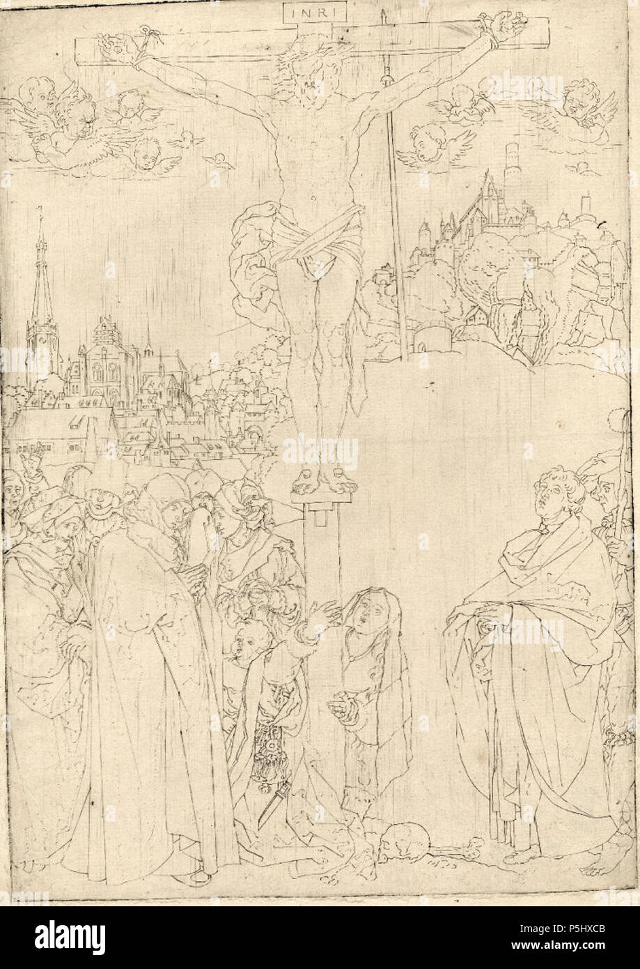 N/A. English: Large Crucifixion . 1523. Durer 42 82 Large Crucifixion Stock Photo - Alamy