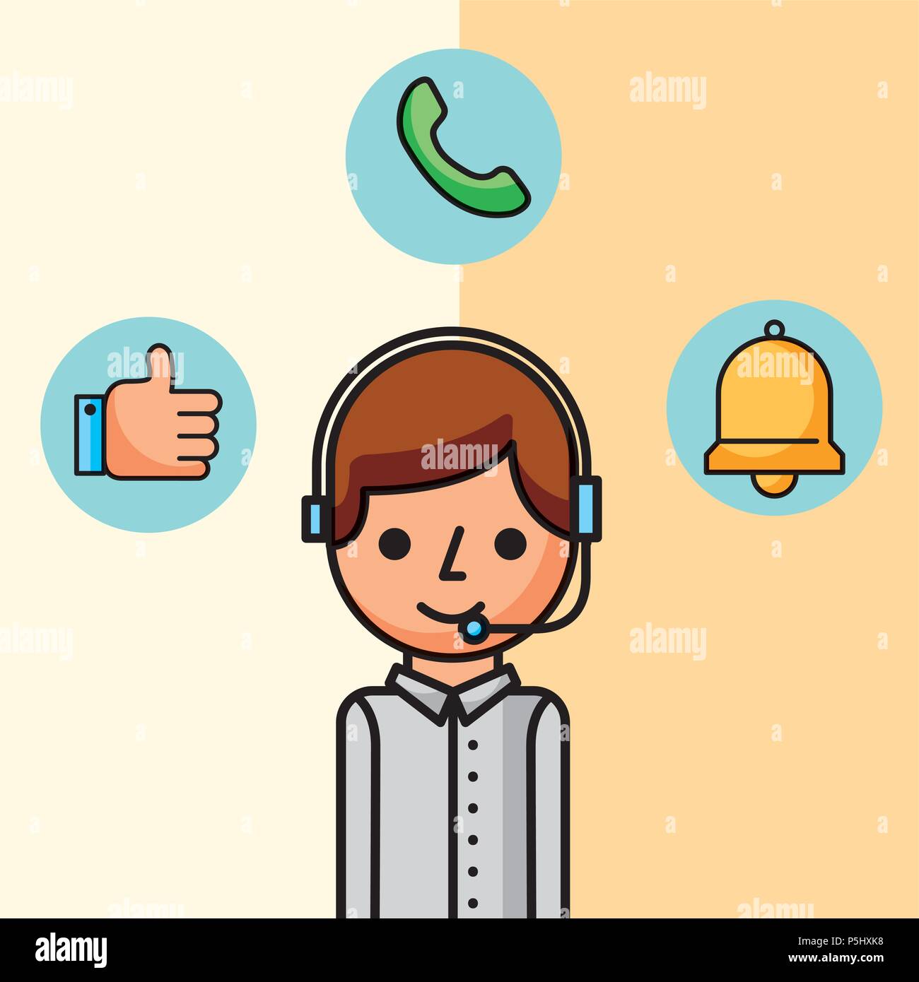 Customer Service Desk Cartoon Character High Resolution Stock ...