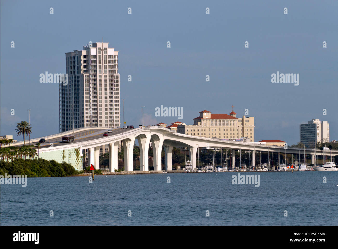 The elegant Clearwater Memorial Causeway Bridge in Clearwater, Florida ... The elegant Clearwater Memorial Causeway Bridge in Clearwater, Florida ...