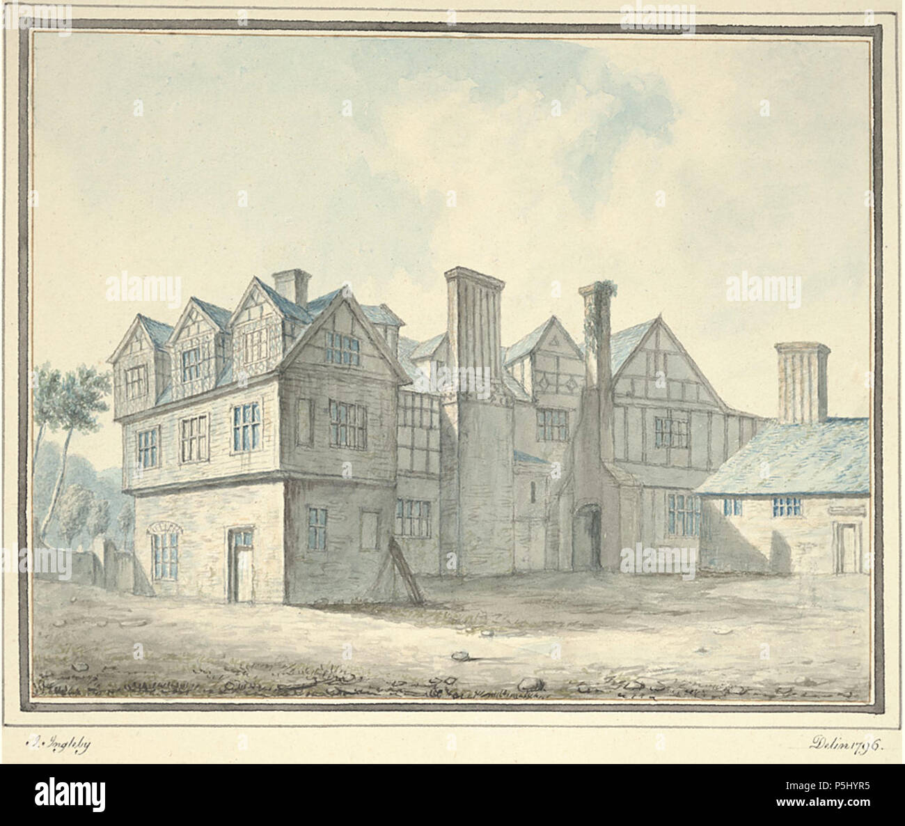 53 Aberbechan Hall 1796 02 Stock Photo - Alamy