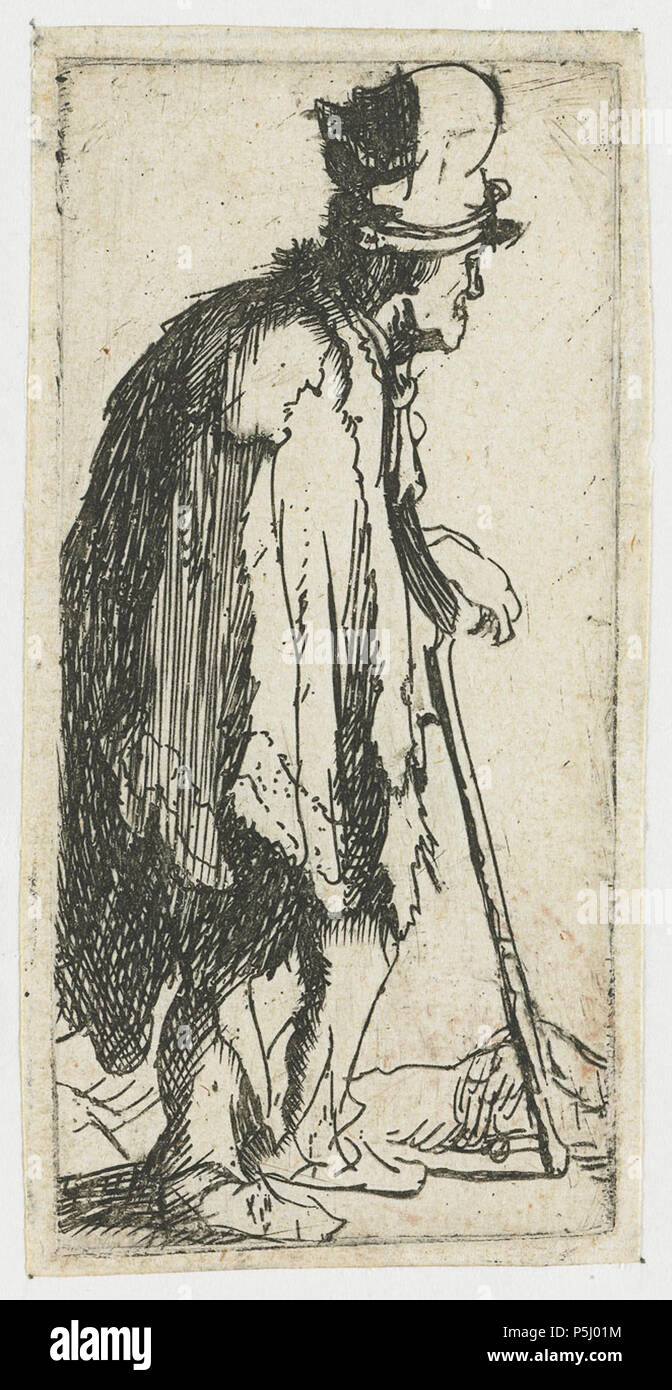 Beggar with a stick hi-res stock photography and images - Alamy