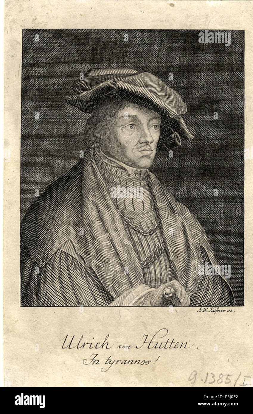55 Abraham Wolfgang Küfner Ulrich von Hutten Kupfersttich 1794 ubs G ...