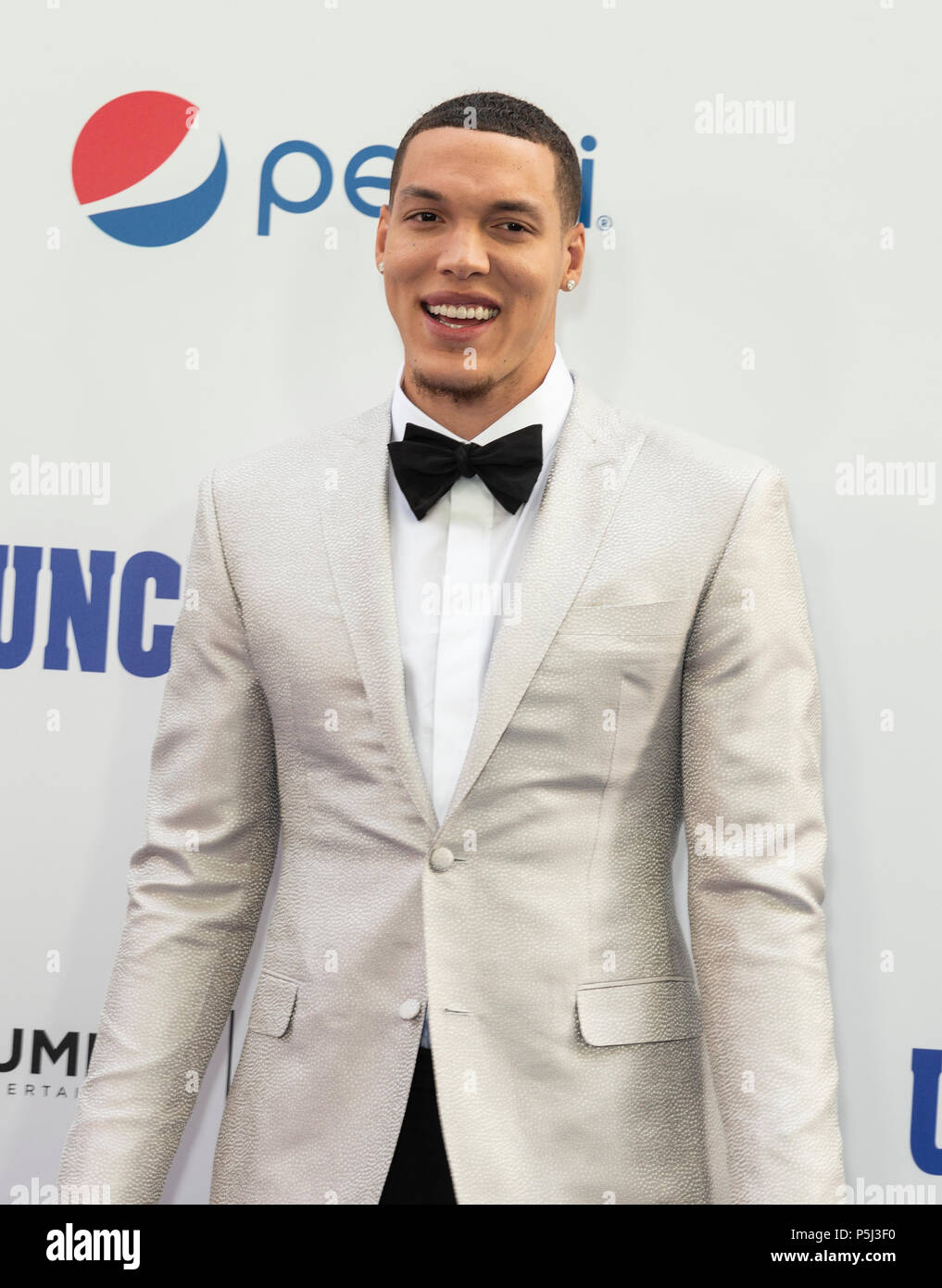New York, USA. 26th Jun, 2018: Aaron Gordon attends the Uncle Drew New ...