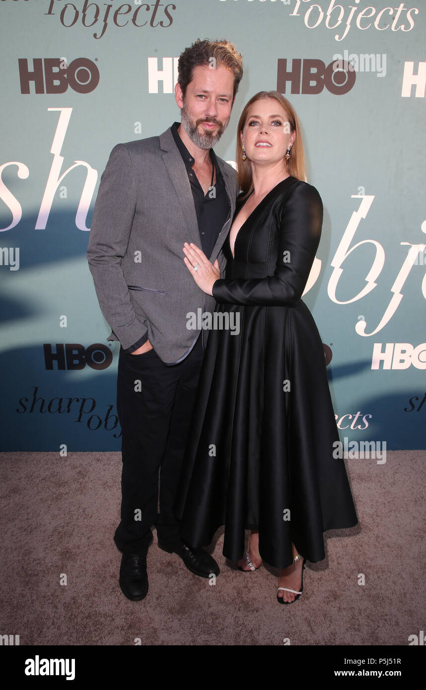 Hollywood, Ca. 26th June, 2018. Darren Le Gallo, Amy Adams, arriving to ...