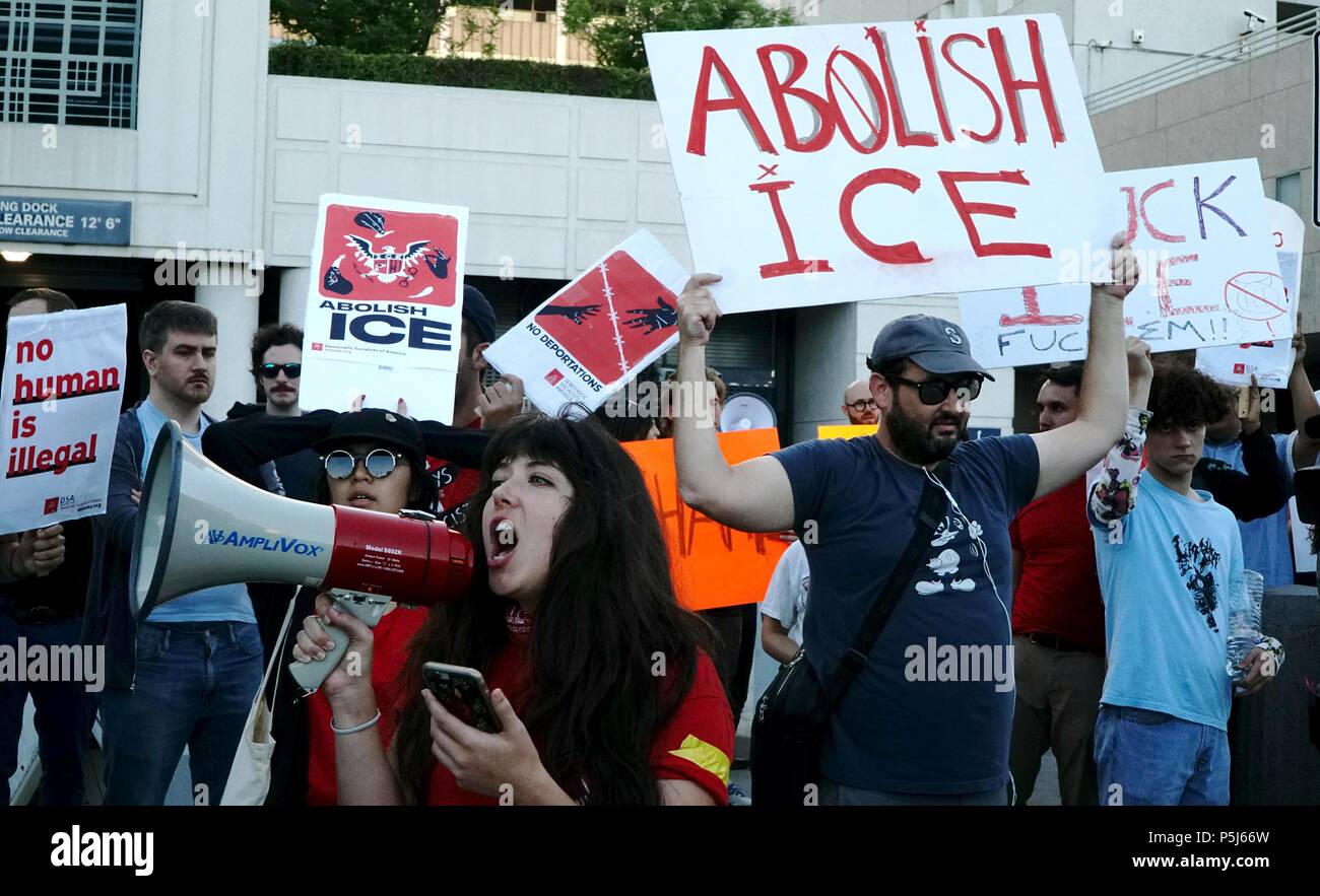 June 23, 2018, the Occupy ICE movement in Los Angeles saw protesters ...