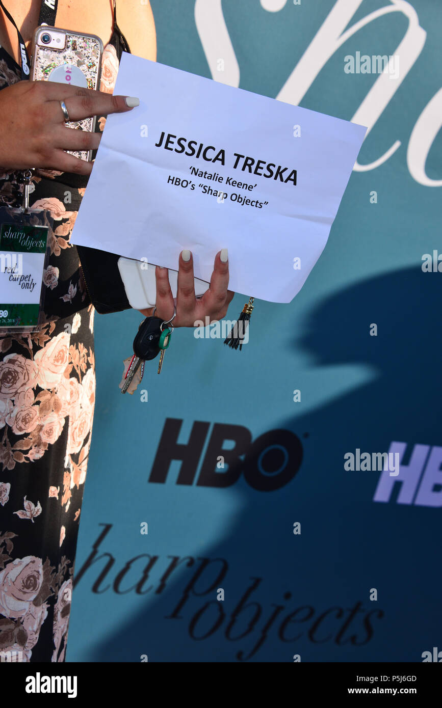 Los Angeles, USA. 26th Jun, 2018. Jessica Treska attends HBO's Sharp ...