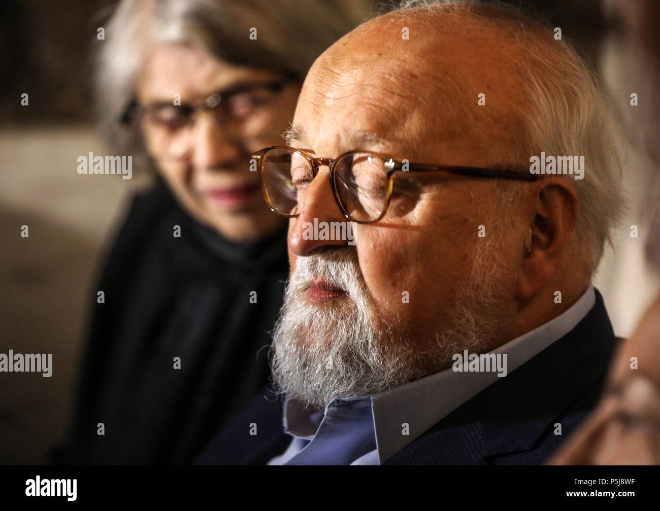 Cracow, Poland - June 26, 2018: The Polish composer Krzysztof ...