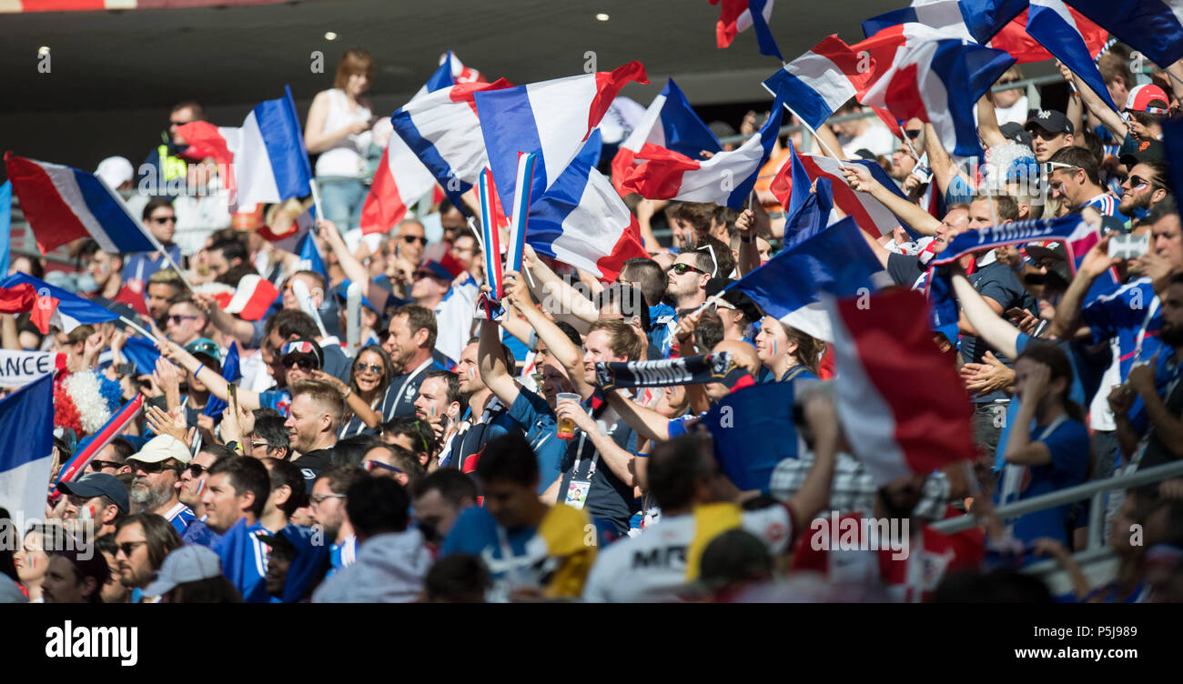 The french supporters cheer on their team hi-res stock photography and ...
