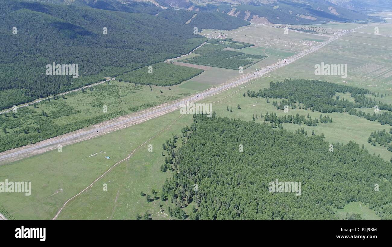 June 24, 2018 - Hami, Hami, China - Hami, CHINA-24th June 2018: Aerial ...